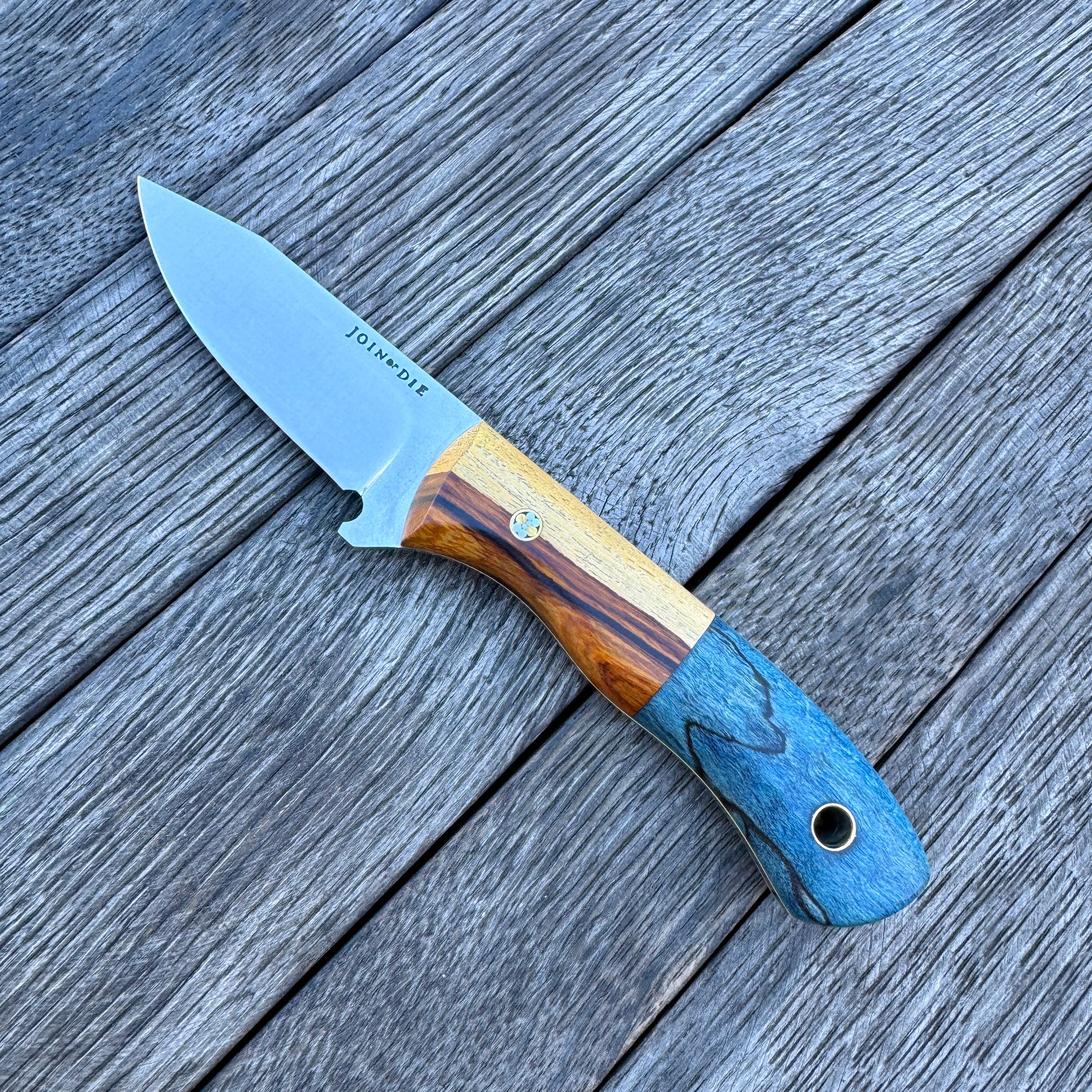 Turquoise and Ironwood Kitchen Cutlass – Join or Die Knives